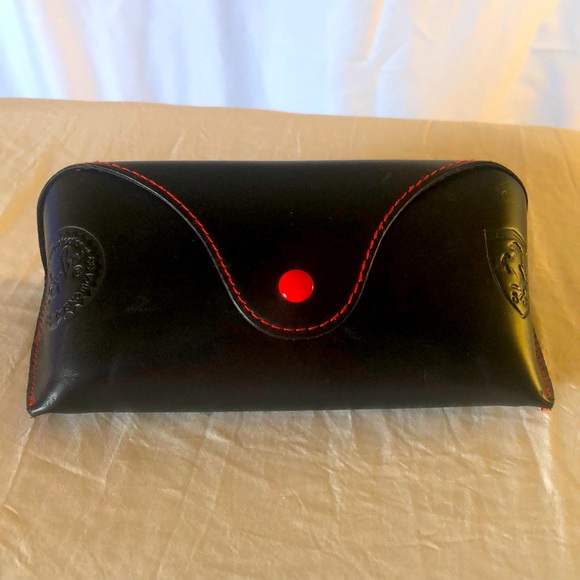 Ray-Ban | Accessories | Rayban Black And Red Sunglass Case | Poshmark